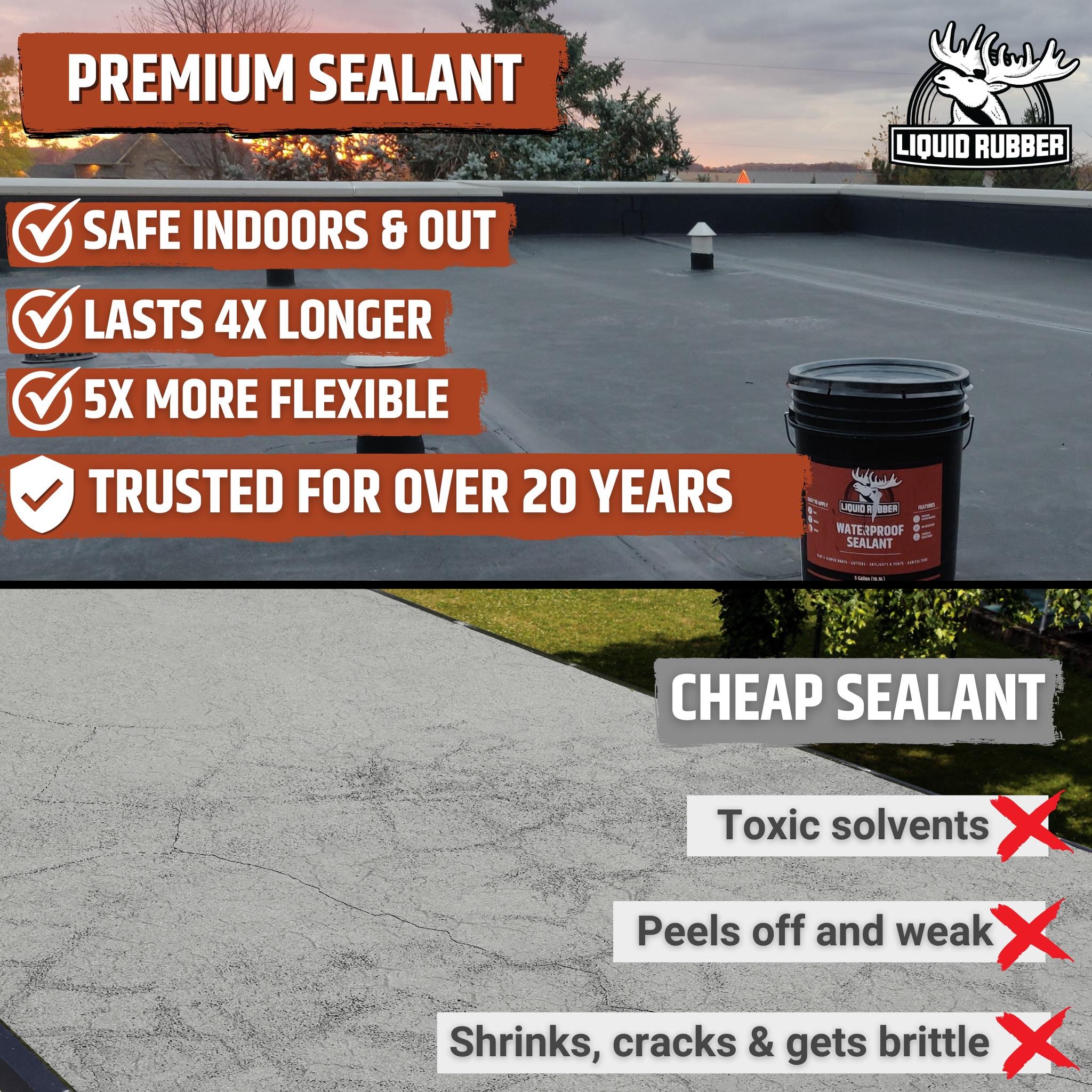 Waterproof Sealant Coating for Roofs & More | Liquid Rubber