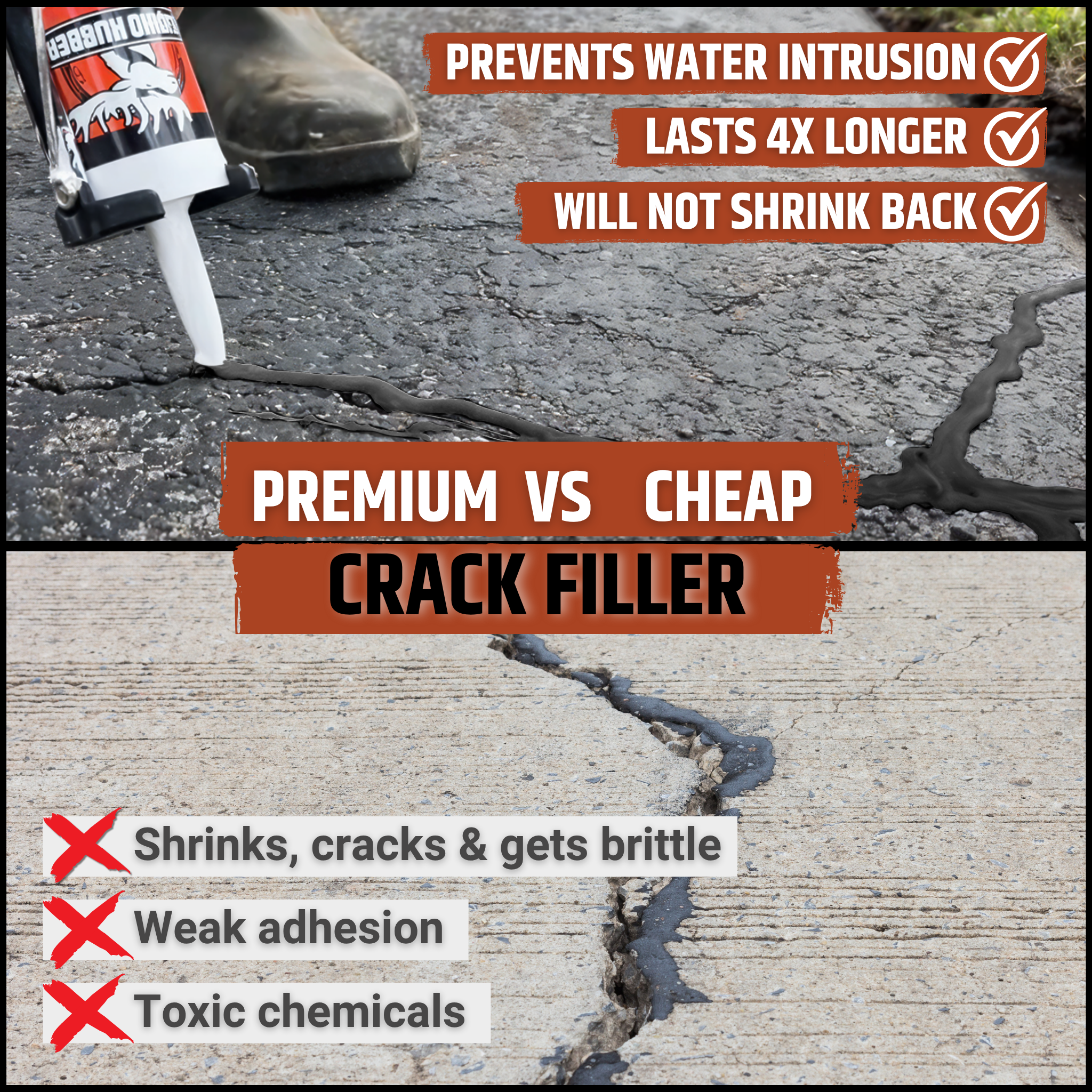 Liquid Rubber Asphalt Crack Filler - Ultimate Driveway Joint Sealing
