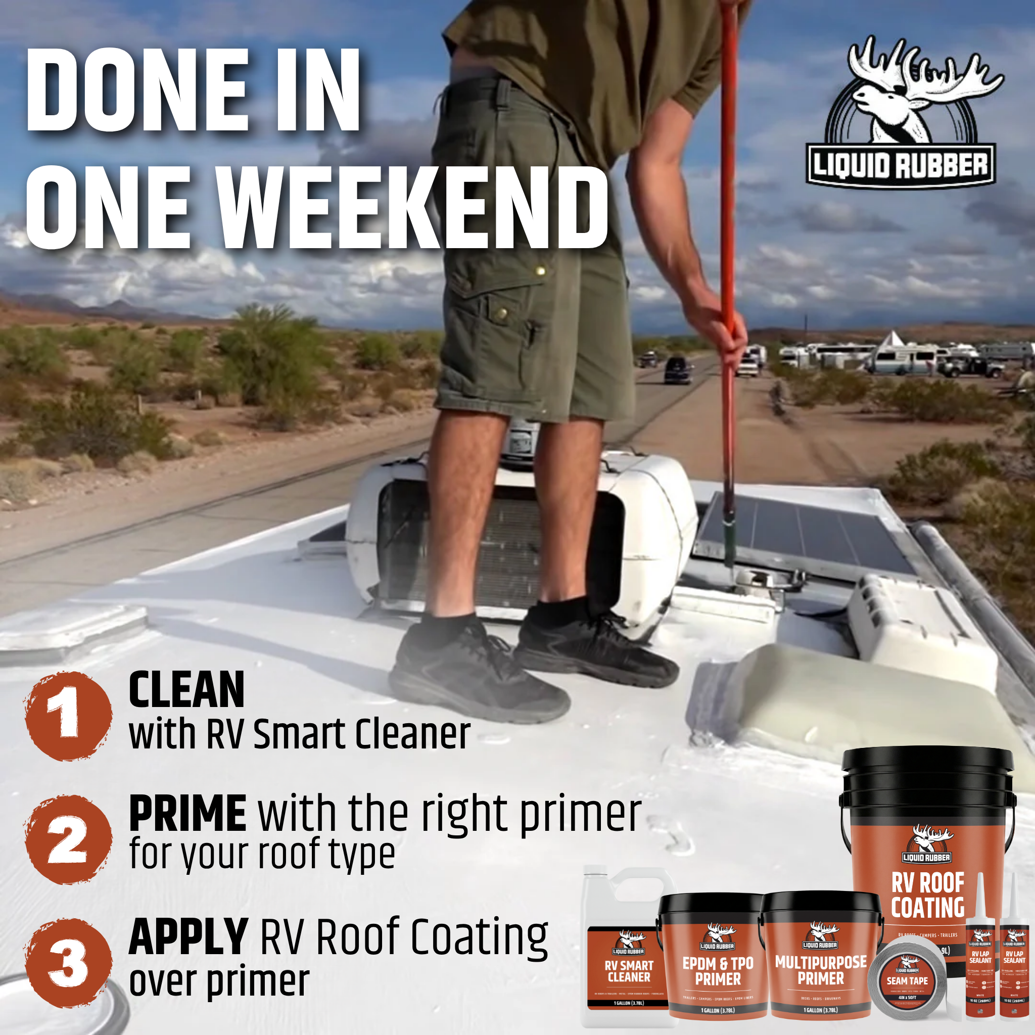 RV Roof Coating - Durable, Waterproof & UV Protection – Liquid Rubber