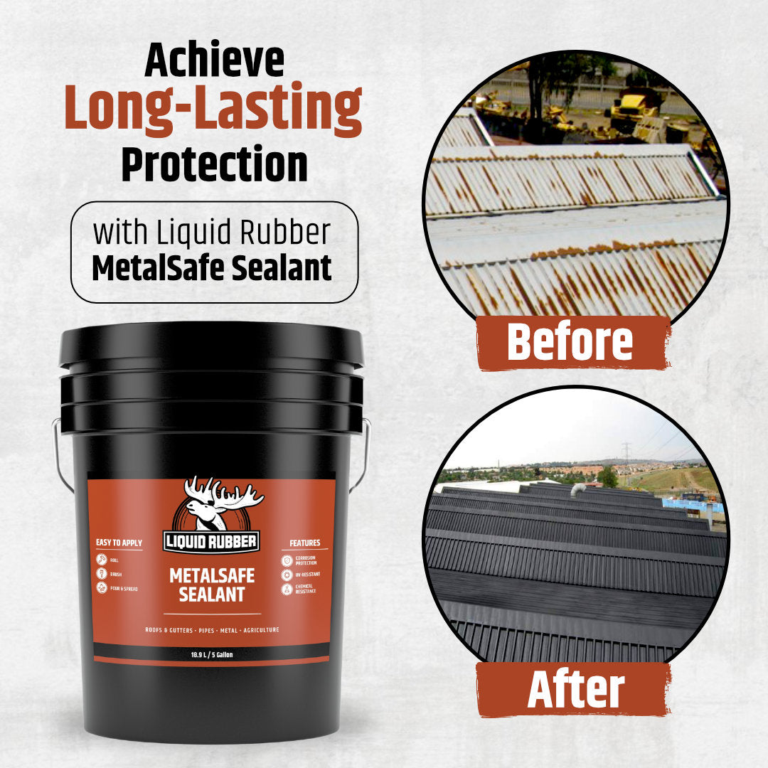MetalSafe Sealant for Robust Roof Protection | Liquid Rubber